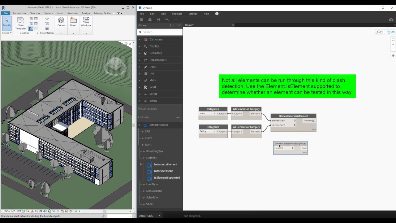 Bimorph Nodes v2.2 Element.IsElementSupported | Dynamo BIM Package