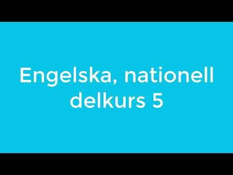 Me and my English || Engelska, nationell delkurs 5.
