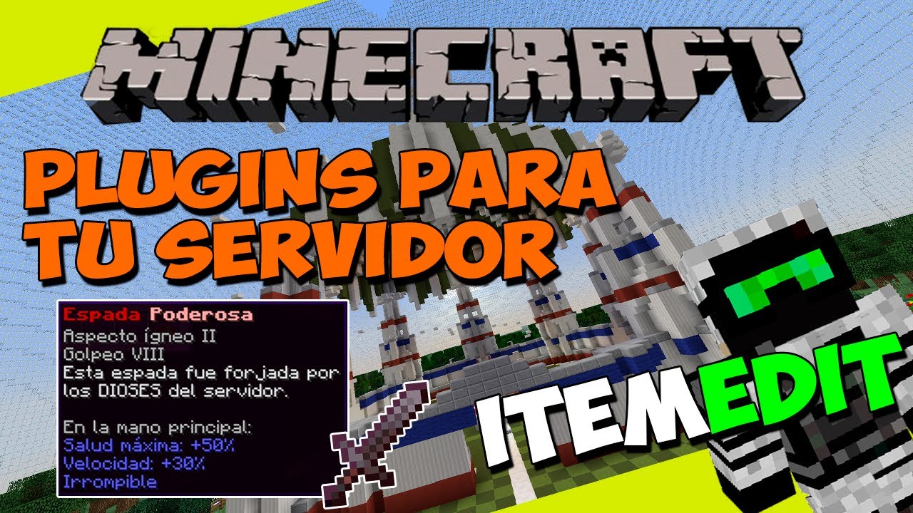 PLUGINS para tu SERVIDOR de Minecraft - ITEMEDIT (Creador y Editor de ITEMS!)