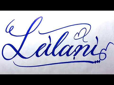 Leilani Name Signature Calligraphy Status | #moderncalligraphy #cursive #YearofYou #leilani @Leilani