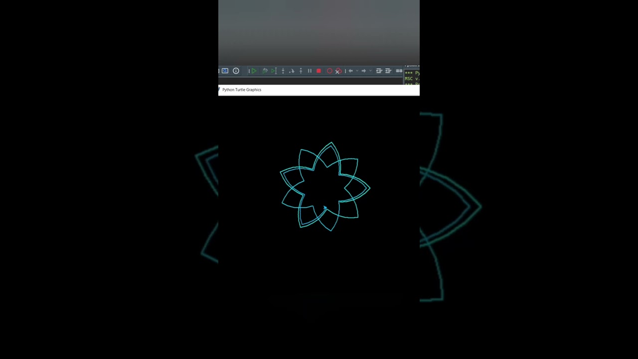 Awesom And Cool Python Turtle Flower #shorts | Code Else