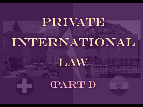 Private International Law - Part I