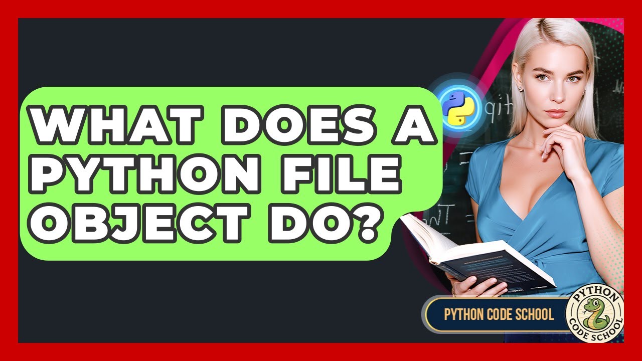 What Does A Python File Object Do? - Python Code School