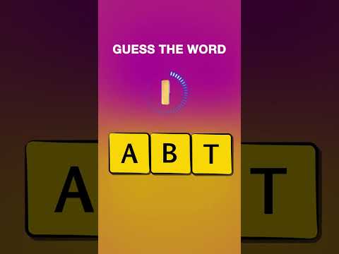 Can You Solve this 3-Letter Scrambled IQ Words in 10 Seconds? #shorts