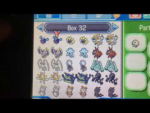 Complete POKEDEX! All 802 Shiny Pokemon Sun and Moon 3DS
