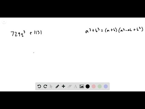 For the following exercises, factor the polynomials. 729 q^3+1331
