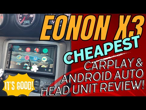 EONON X3 review! The cheapest double din head unit with wireless carplay & android auto?