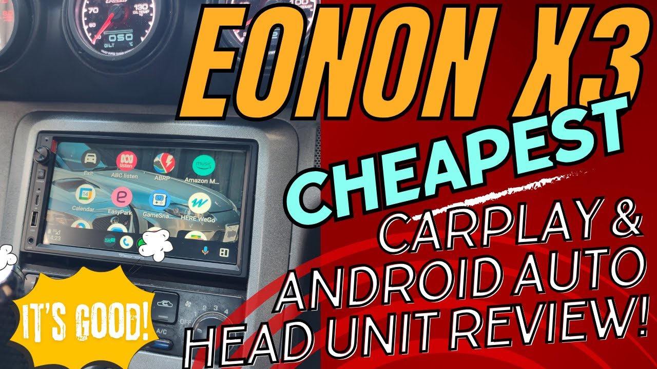 EONON X3 review! The cheapest double din head unit with wireless carplay & android auto?