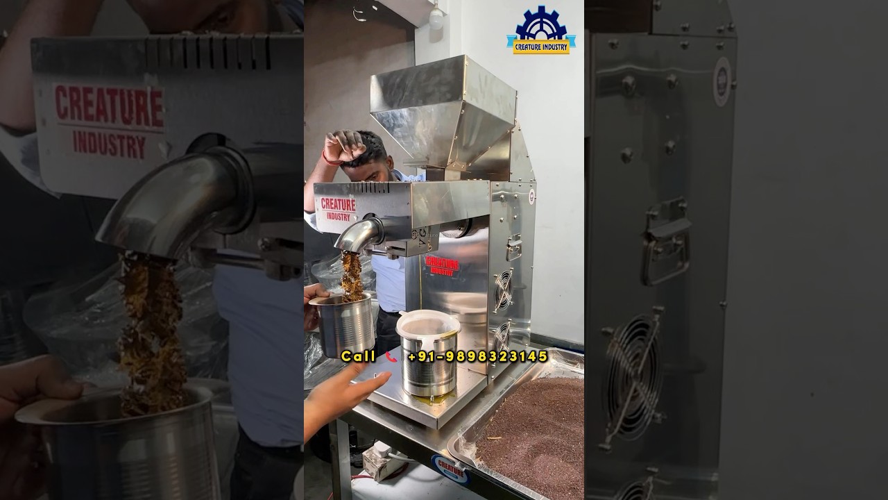 Advance Oil Expeller Machine | Mini Cold Press For Mustured Oil Exteraction Machine #expeller  #oil