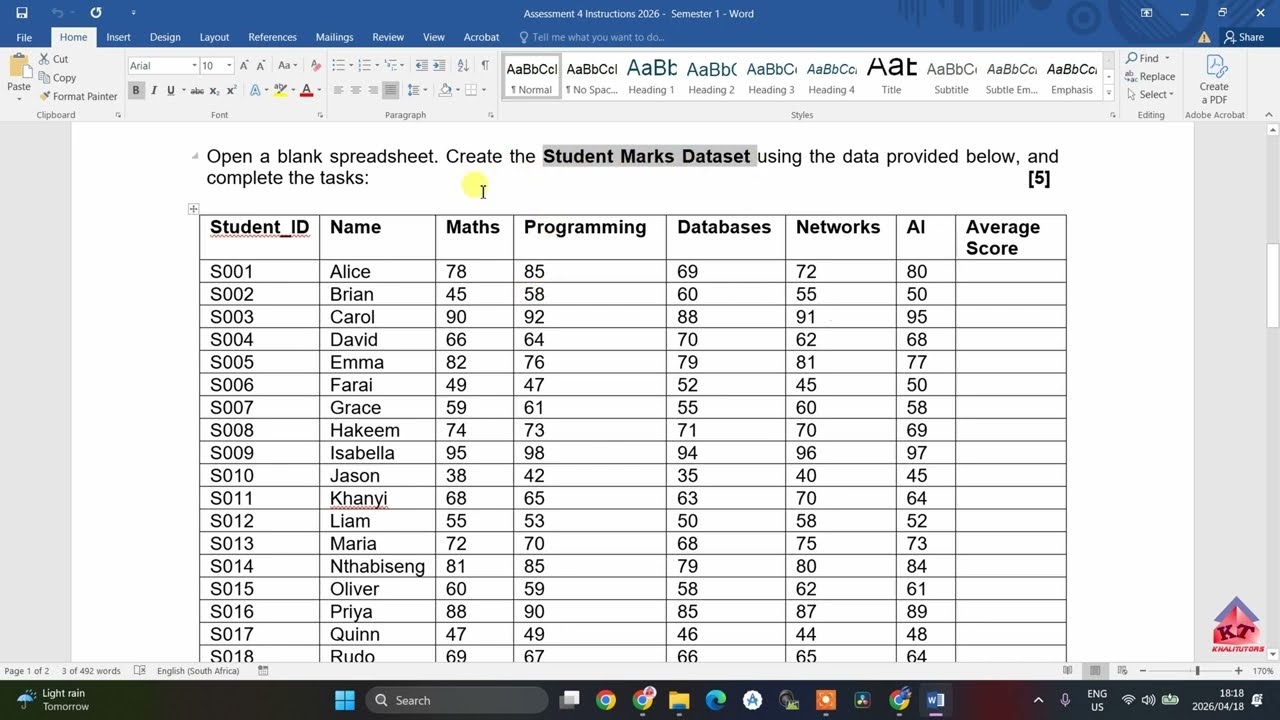 2026| EUP1501| ASSIGNMENT 4| PART 1