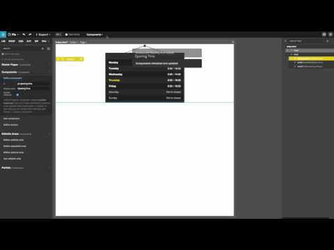 Define component - Tutorial: Opening times component - Part 1