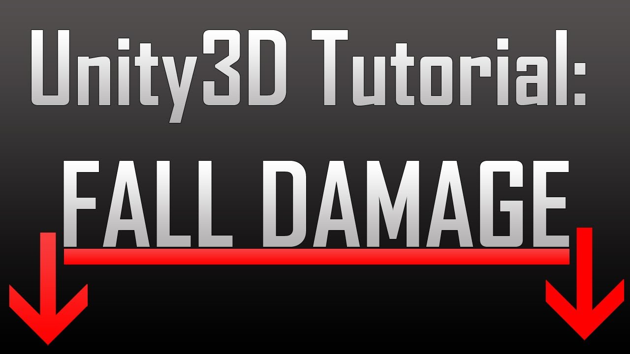 [Unity3D] Fall Damage In Unity4 (JavaScript)