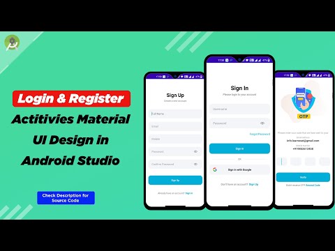 How to create Login and Register screen with OTP Verification in ...