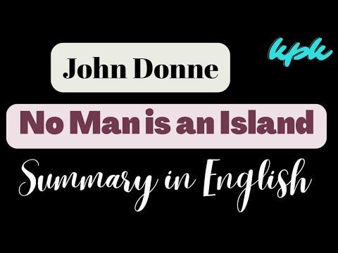 No Man is an Island by John Donne Summary in English