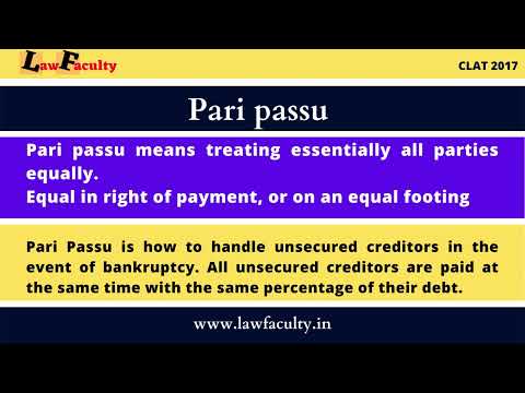 Lis pendens - Pari passu - Legal Maxims - Judiciary | DJS | Law Entrance Exam | CLAT | lawfaculty.in