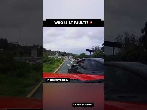 Who is at Fault for this Car Accident!? 💥🚗#shorts