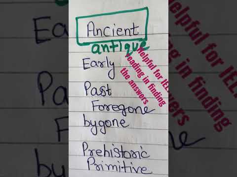 synonyms of ANCIENT for #IELTS &#english#shorts
