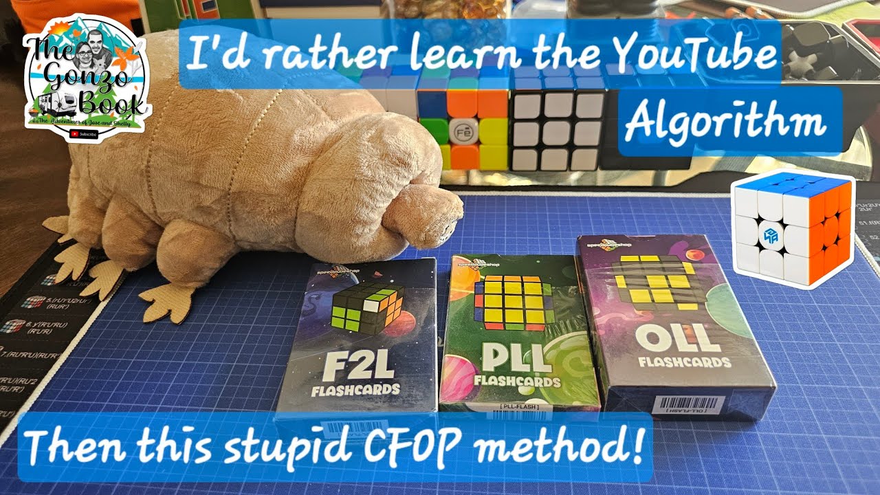 C14-25 Purchased CFOP Flashcards to learn all these cube algorithms.