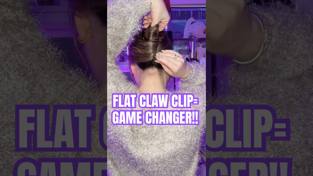Wait these are ACTUALLY a game-changer!!😮#flatclawclip #easyupdo #updo #clawclip