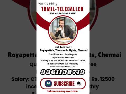 Tamil_Telecaller Job in chennai #job #jobs #business #career #education #instagood #love #jobvacancy