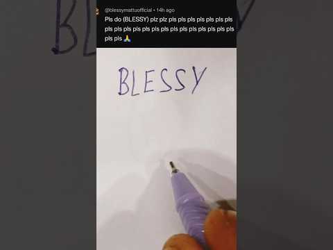 Blessy โค๏ธ logo comment your name #instagram #viral #trending #art