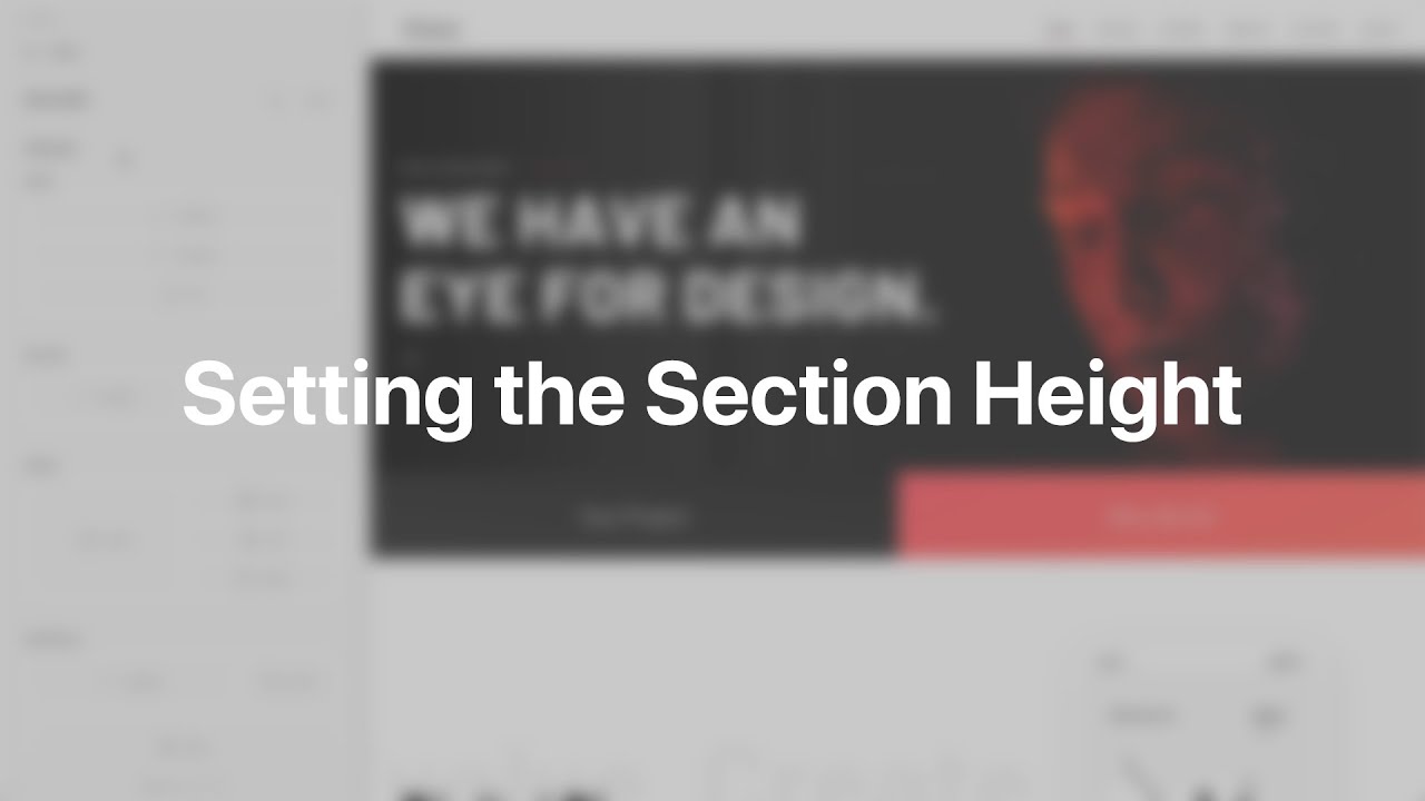 Setting the Section Height | YOOtheme Documentation