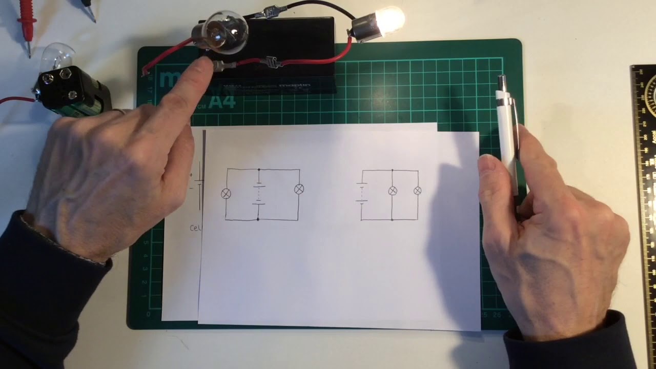 Electric circuits 2 - diagrams, series and parallel