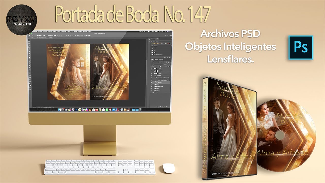Plantilla psd de Boda 147