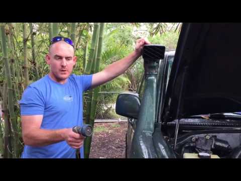 Snorkel when raining!! What HAPPENS fj100 Lexus lx470 very similar to a land cruiser