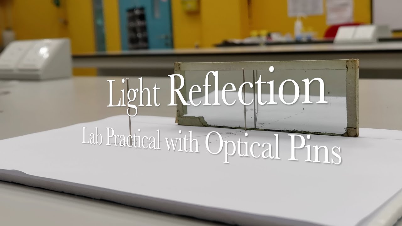 PRACTICAL: How to conduct experiment on light reflection with a mirror and optical pins -Physics Rox