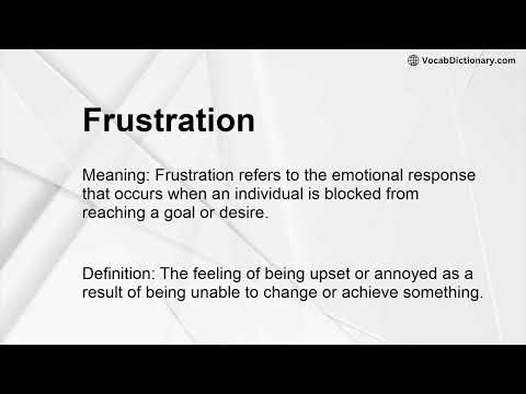 Frustration Meaning