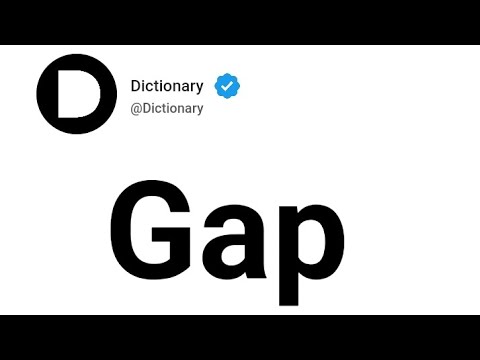Gap Meaning In English