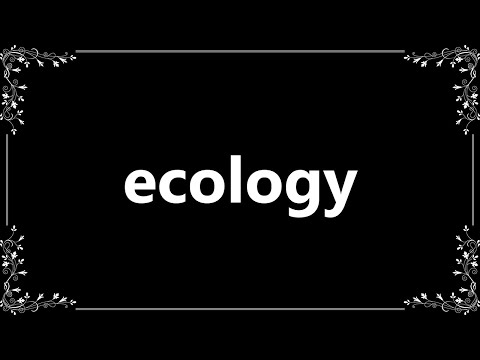 Ecology - Definition and How To Pronounce