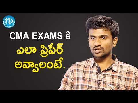How To Prepare for CMA Exams - Guru Baskar Reddy Desireddy | Dil Se With Anjali | iDream Movies