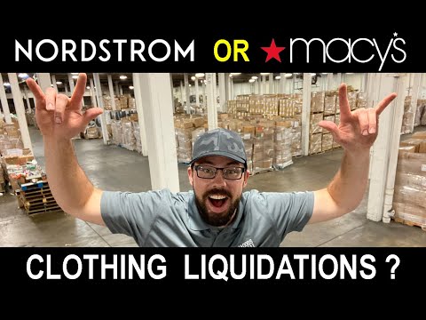 Brand Name Clothing Pallet Liquidations over $500,000+ at Resale Value | Nordstrom or Macys Apparel?