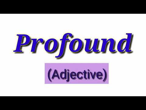 Vocabulary//Profound meaning with example hindi to English