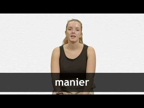 English Translation of “MANIER” | Collins French-English Dictionary