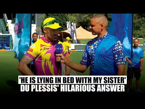 Faf du Plessis’ hilarious answer when asked about Hardus Viljoen’s ...