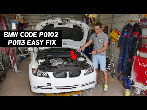 BMW CODE P0102, P0113 Mass Air Flow Sensor, Intake Temperature Sensor ENGINE LIGHT ON FIX