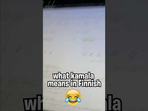 what kamala actually means in Finnish you won't believe! 😂 #election2024 #trump