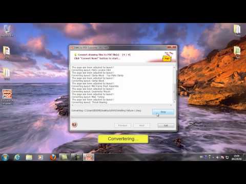 How to convert DWG to PDF with DWG to PDF Converter MX