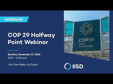 COP 29 Halfway Point Webinar