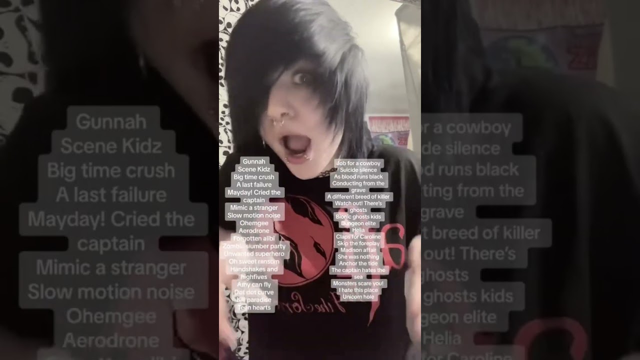 I also have a YouTube playlist and Spotify playlist #scenemusic #emomusic #2000s #scene #scenekid