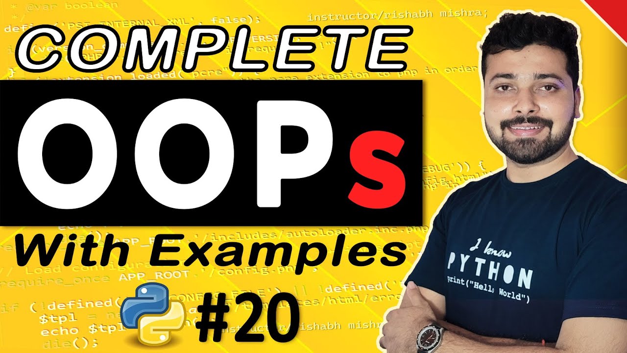 OOPs in Python | Object Oriented Programming - Class & Object | Python Tutorial in Hindi 20
