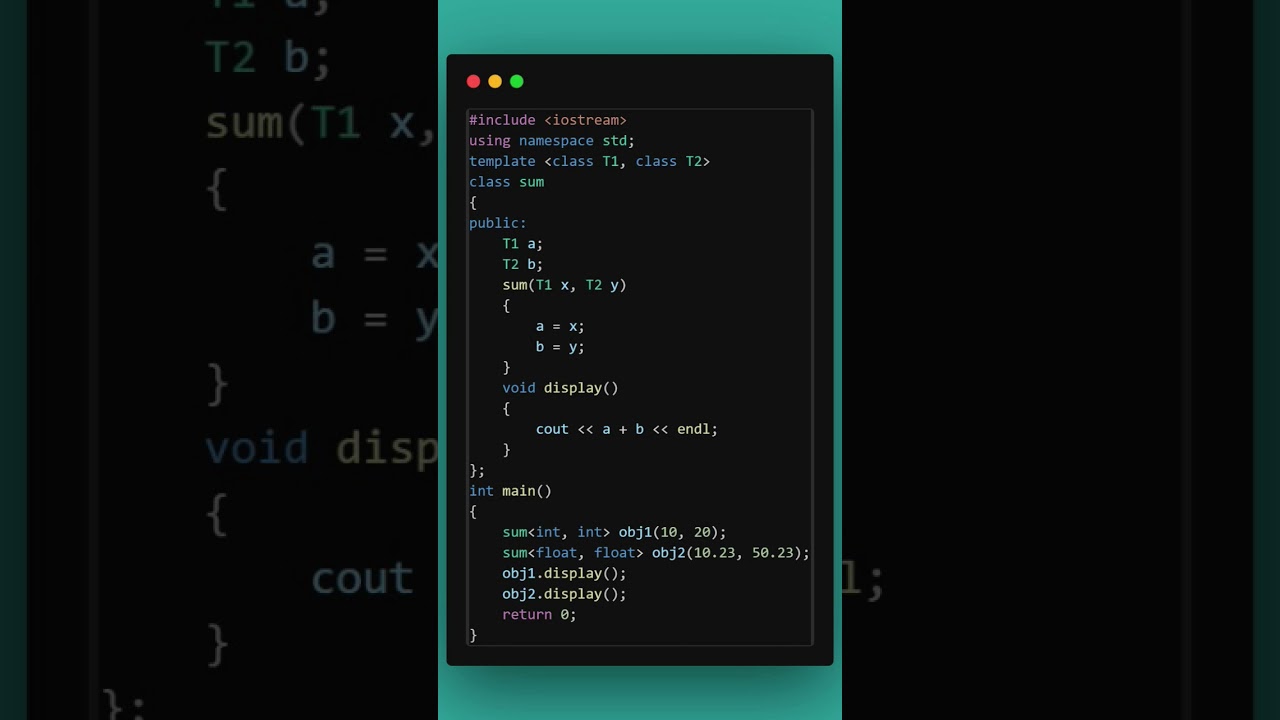C++, Templates allow us to write generic, reusable, code Always aim for code that is efficient.