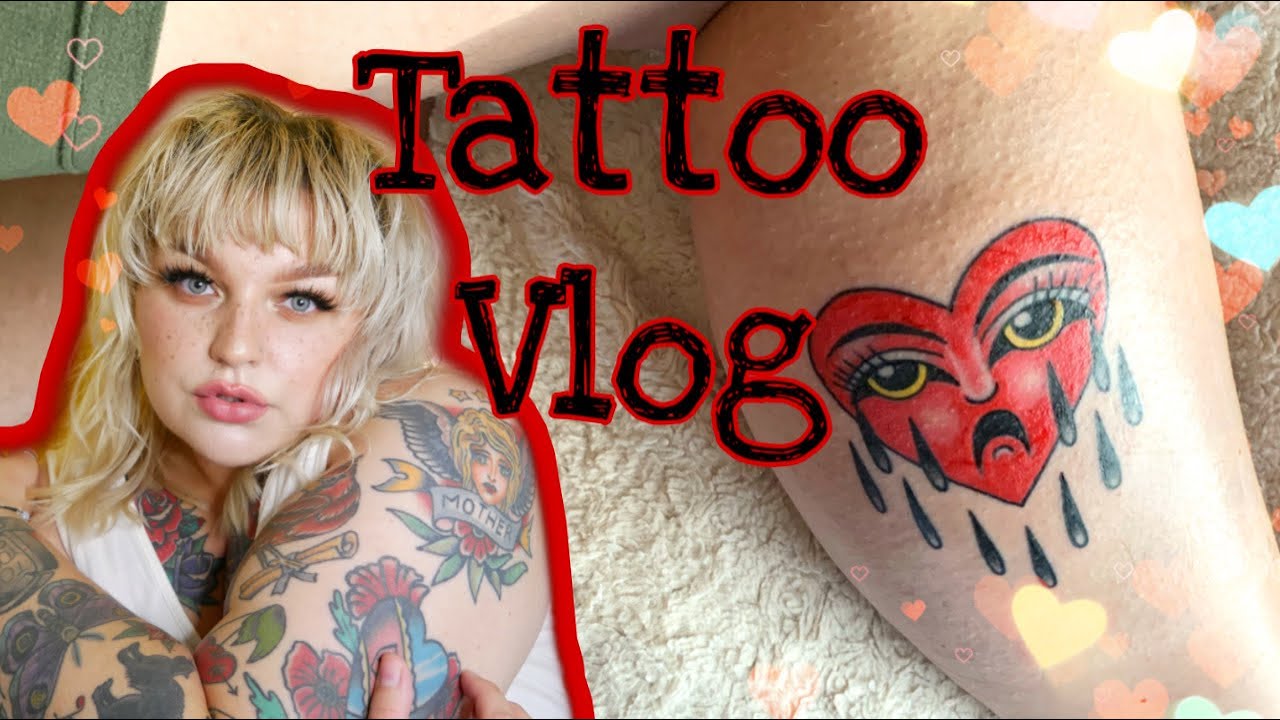 Crying Heart American Traditional Tattoo Vlog