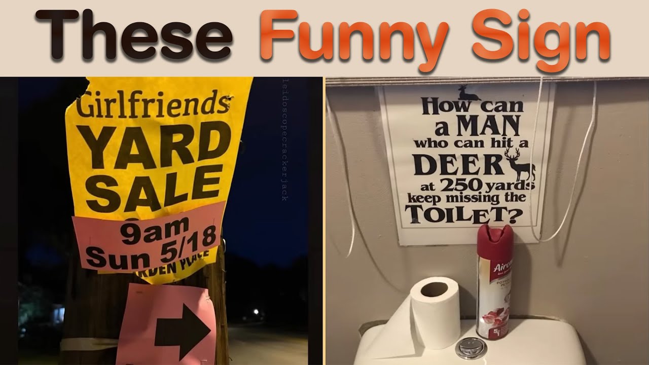 These Funny Signs Turn Ordinary Streets, Stores, and Offices into Comedy Scenes || Sign Hub