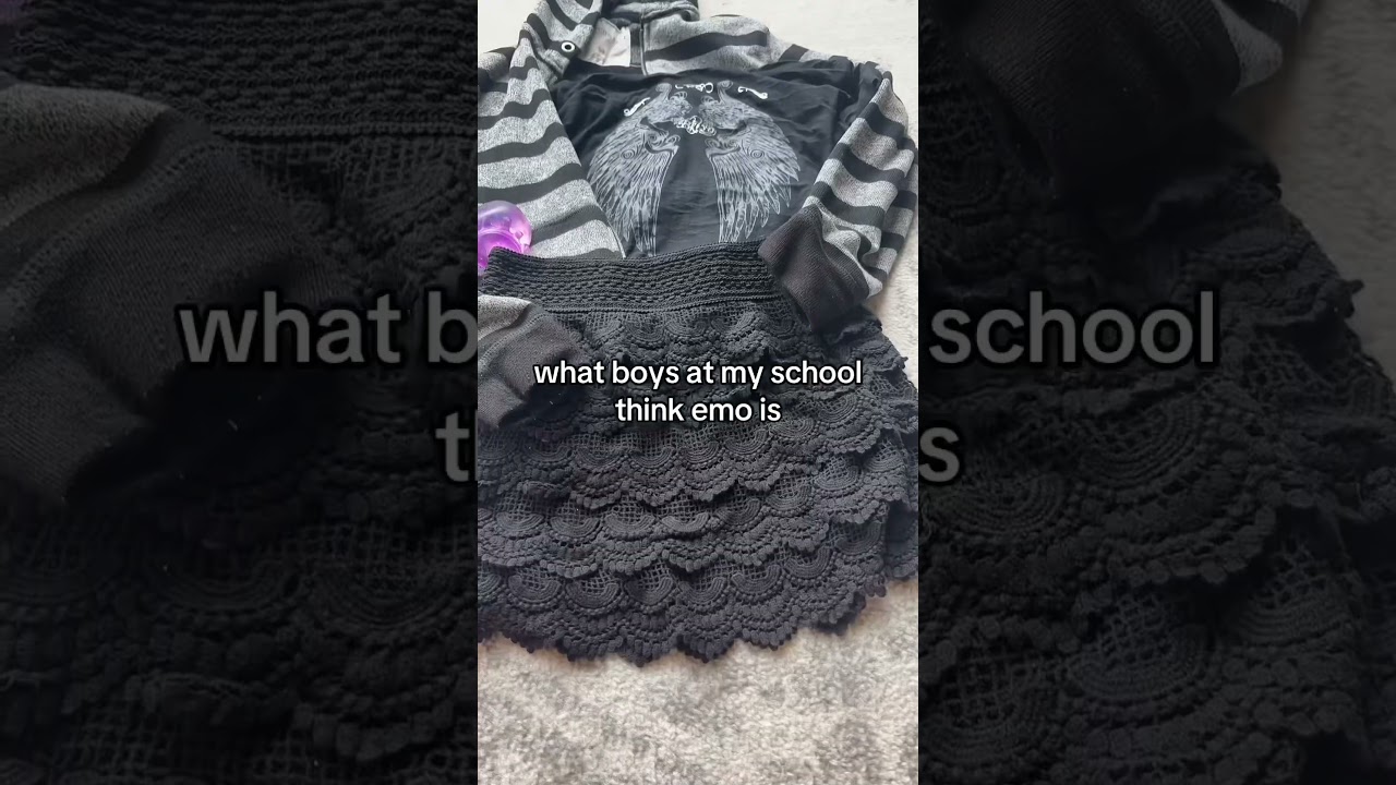 why does no one know what emo style actually is? #emo #school #style