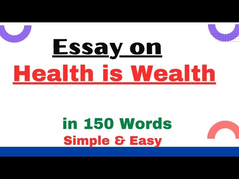 Write an Essay on Health is Wealth in 150 Words | Short Essay Paragraph Writing on Health is Wealth