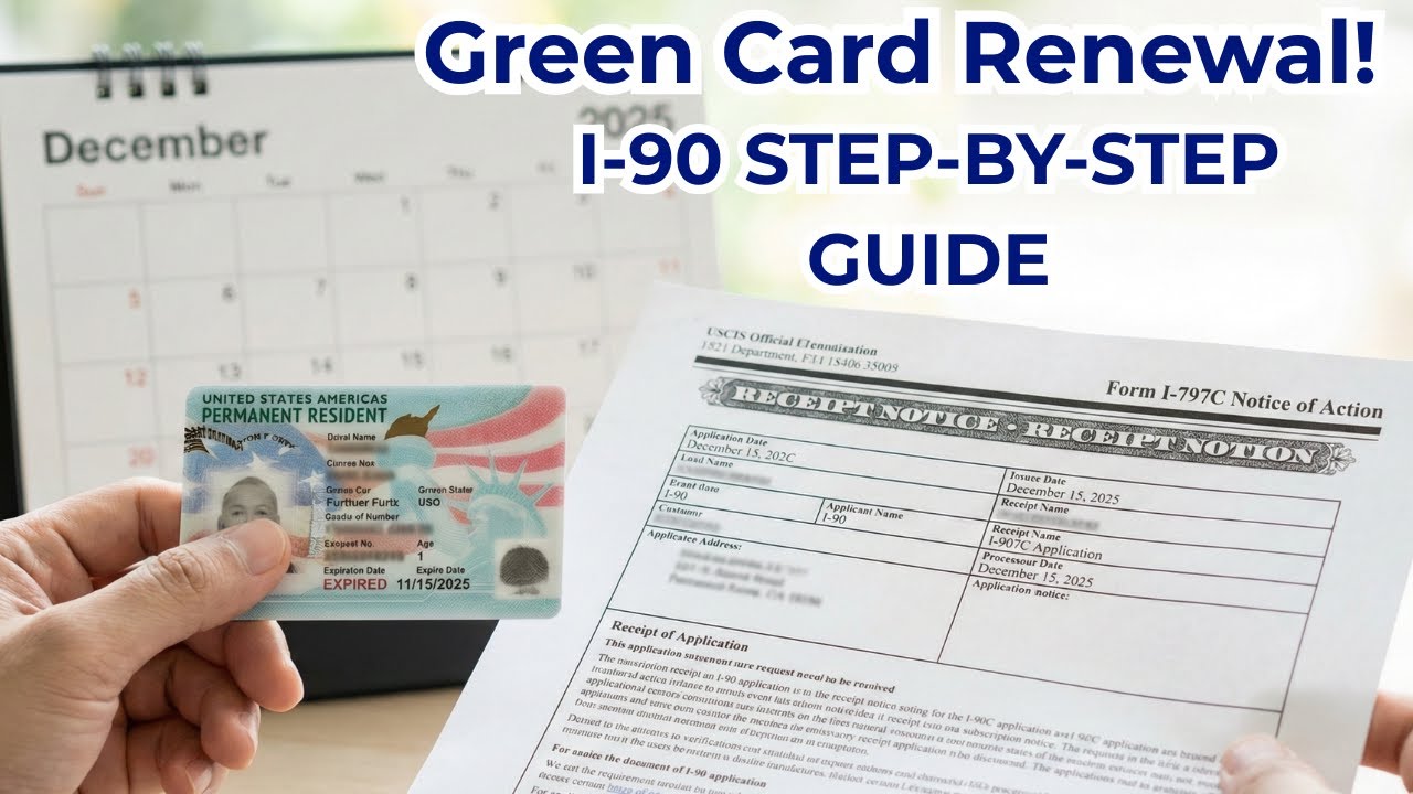 Green Card Renewal Guide: How to File Form I-90 (Step-by-Step) #uscis #greencard #greencardrenewal